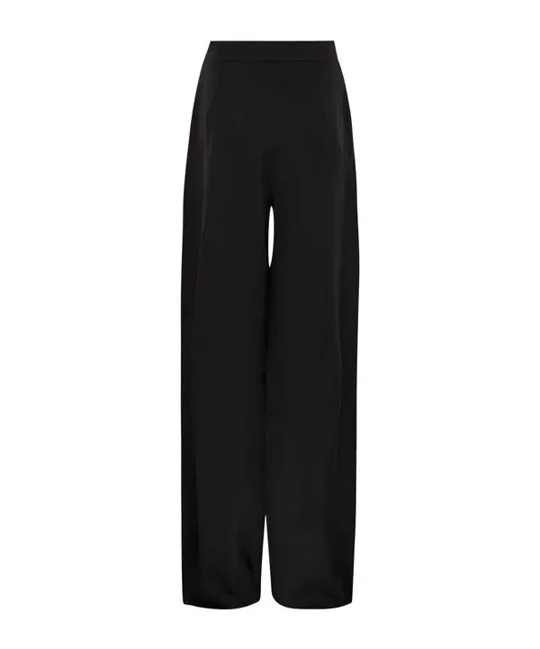 Max Mara Leti Wide Leg Trousers - Black