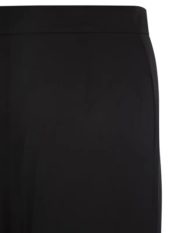 Max Mara Leti Wide Leg Trousers - Black