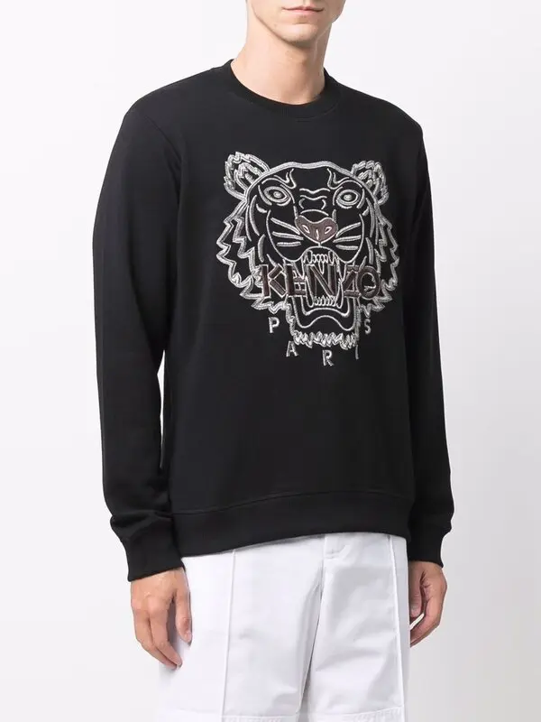 Kenzo Embroidered Tiger Sweatshirt - Black