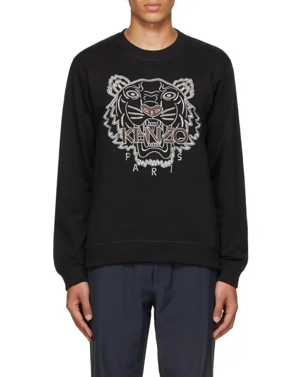 Kenzo Embroidered Tiger Sweatshirt - Black