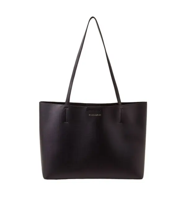 COURREGES Logo Shoulder Bag - Black