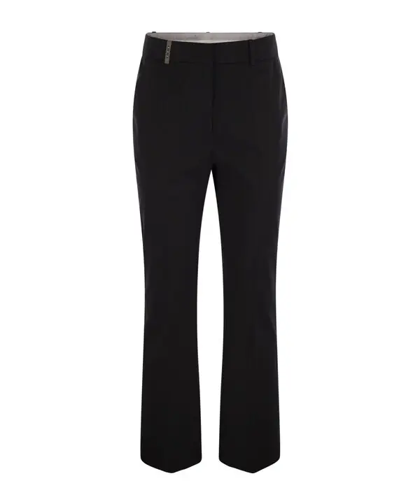 Peserico High-waist Slim Pants - Black