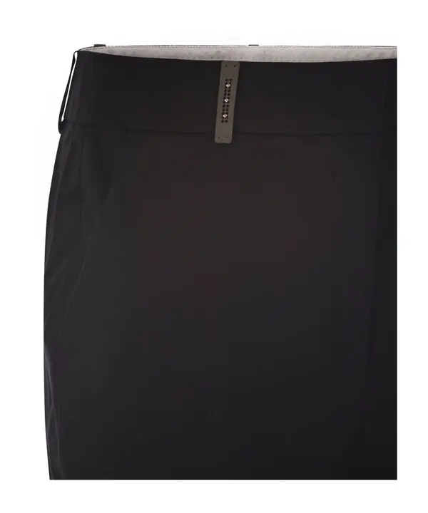 Peserico High-waist Slim Pants - Black