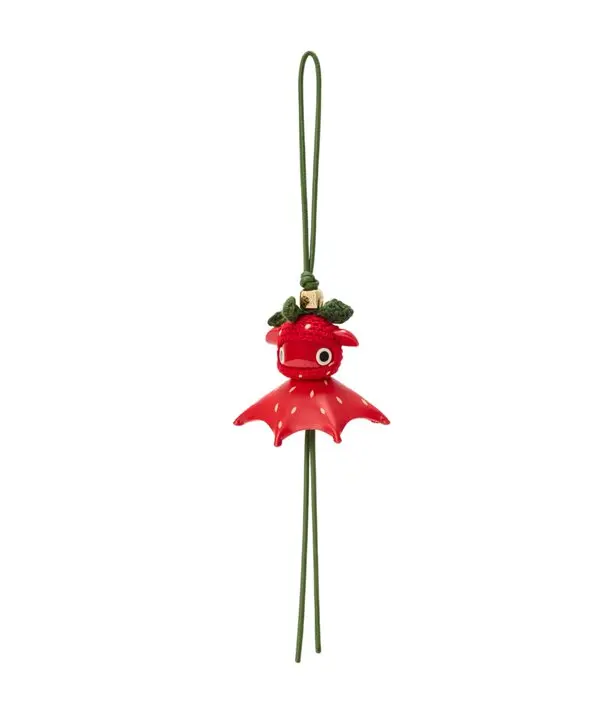 Loewe Strawberry Pendant Charm - Red