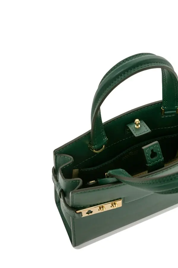 Delvaux Logo Shoulder Bag - Green