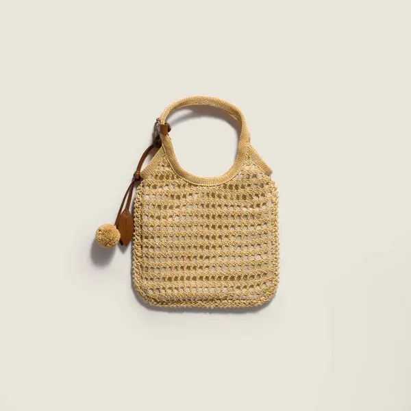Miu Miu Ivy Crochet Tote Bag - Natural