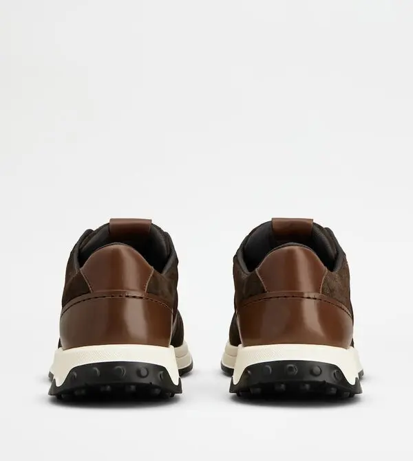 TOD'S Suede Lace-up Sneakers - Black