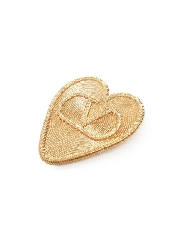 Valentino Garavani Vlogo Signature Heart-shaped Brooch