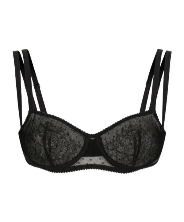 Dolce & Gabbana Dolce Gabbana Lace Balconette Bra - Black