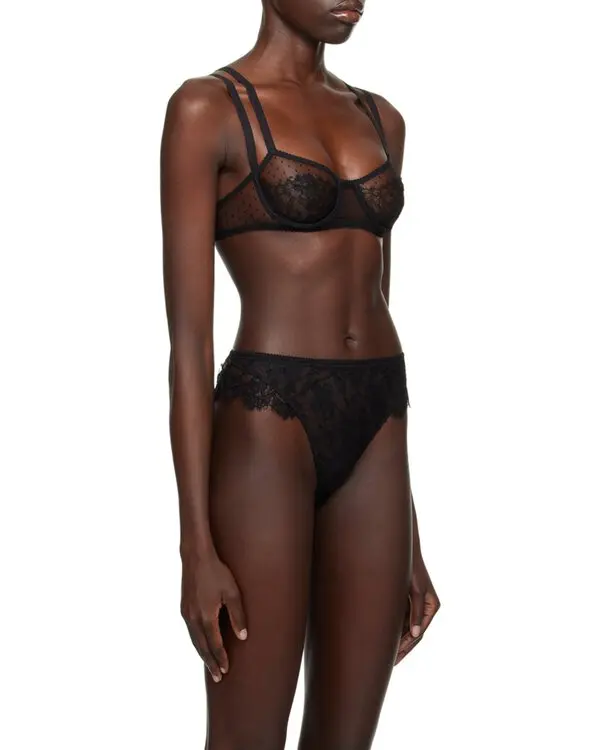 Dolce & Gabbana Dolce Gabbana Lace Balconette Bra - Black