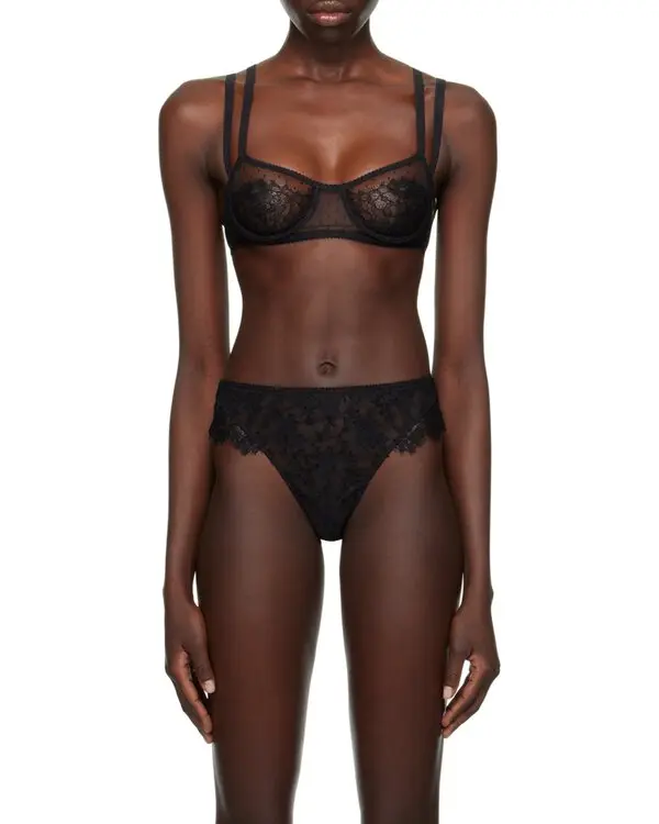 Dolce & Gabbana Dolce Gabbana Lace Balconette Bra - Black
