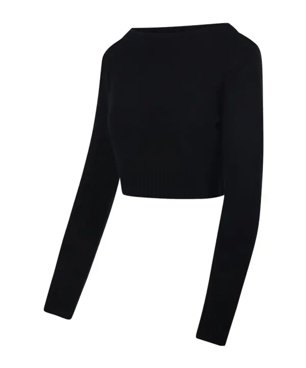 Max Mara Angri Long-sleeved Knitted Jumper - Black