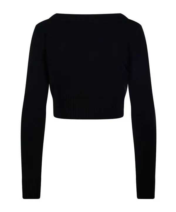 Max Mara Angri Long-sleeved Knitted Jumper - Black