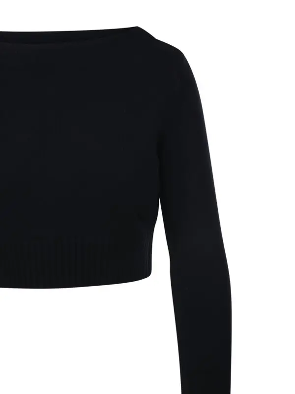 Max Mara Angri Long-sleeved Knitted Jumper - Black