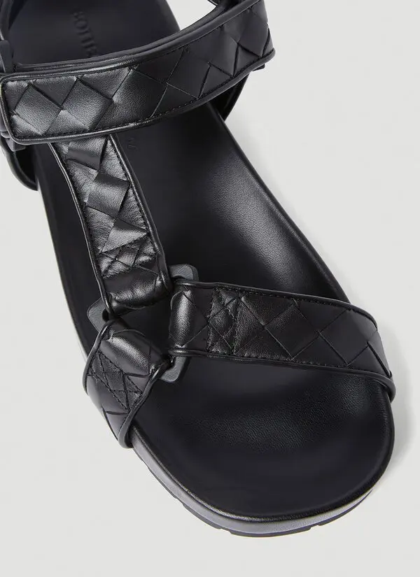 Bottega Veneta Woven Leather Trip Slingback Sandals