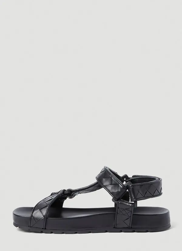 Bottega Veneta Woven Leather Trip Slingback Sandals