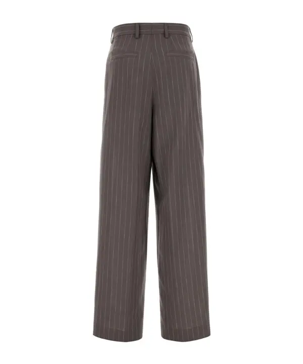 Dries Van Noten Pinstriped Wide-leg Trousers