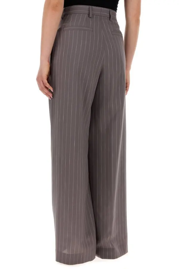 Dries Van Noten Pinstriped Wide-leg Trousers