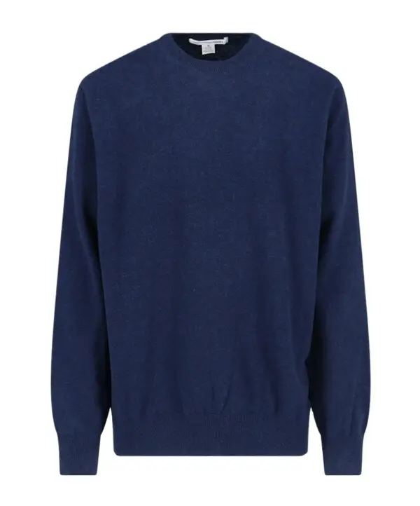 Comme Des Garçons Crewneck Knitted Jumper - Blue