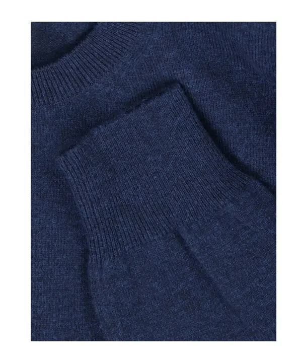 Comme Des Garçons Crewneck Knitted Jumper - Blue
