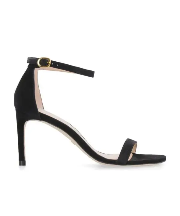 STUART WEITZMAN Nudistcurve Straight Sandals - Black