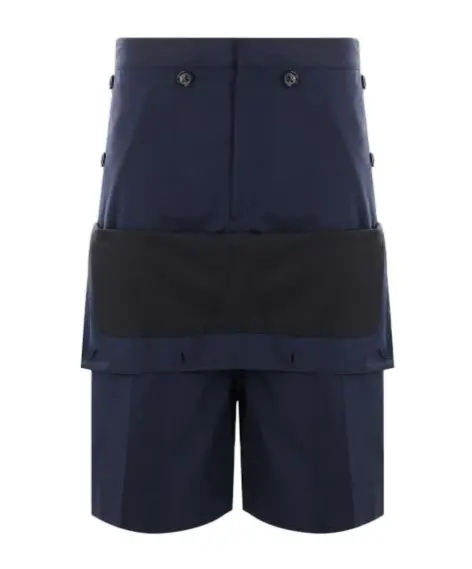 Bottega Veneta Panelled Oversized Shorts - Blue