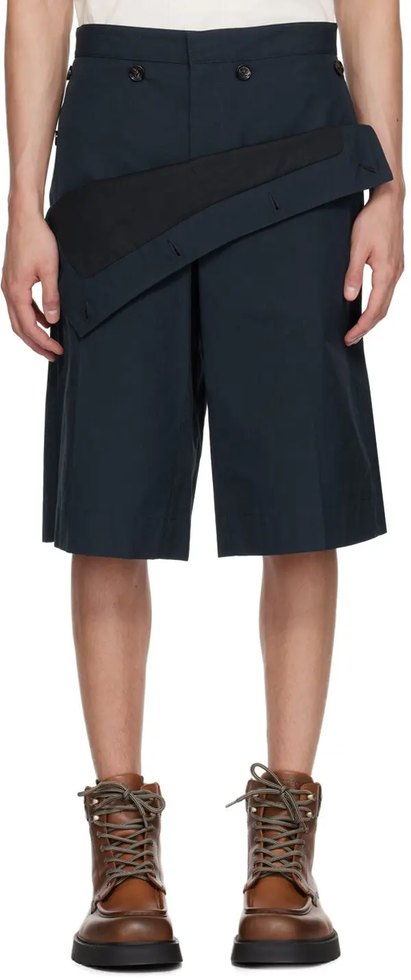 Bottega Veneta Panelled Oversized Shorts
