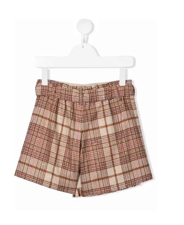 Brunello Cucinelli Plaid Wrap Shorts