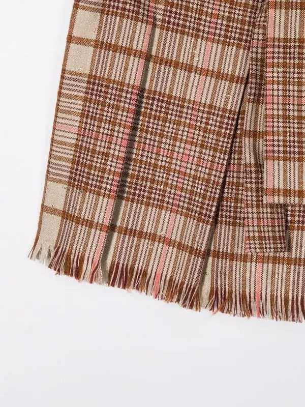 Brunello Cucinelli Plaid Wrap Shorts