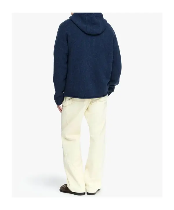 J.W.ANDERSON Anchor-logo Hooded Zip-up Cardigan