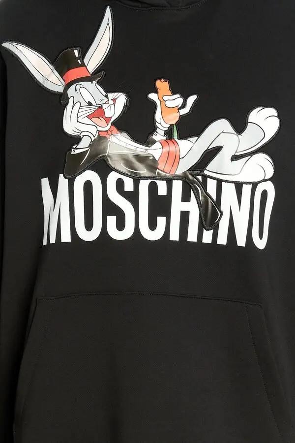 Moschino Bugs Bunny Print Hoodie