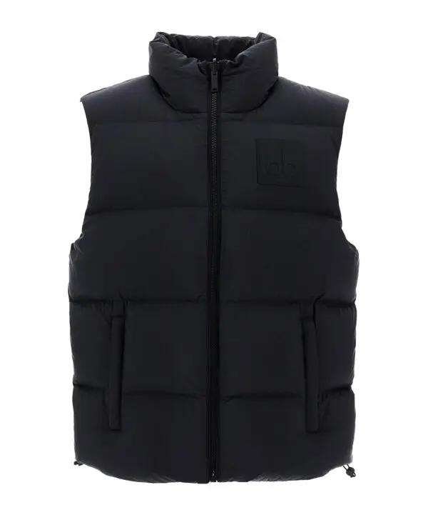 Moose Knuckles Logo Patch Reversible Down Vest