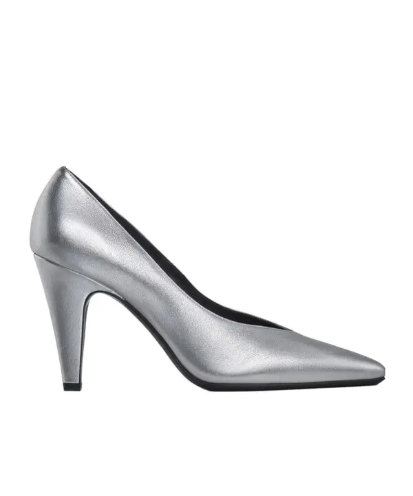 Alaïa Cone Heel Slip-on Pumps - Silver