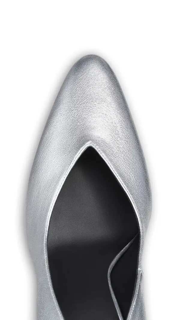 Alaïa Cone Heel Slip-on Pumps - Silver