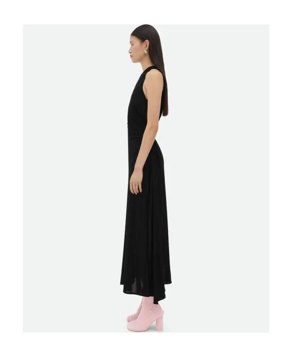 Bottega Veneta Sleeveless Maxi Dress With Knotted Detail