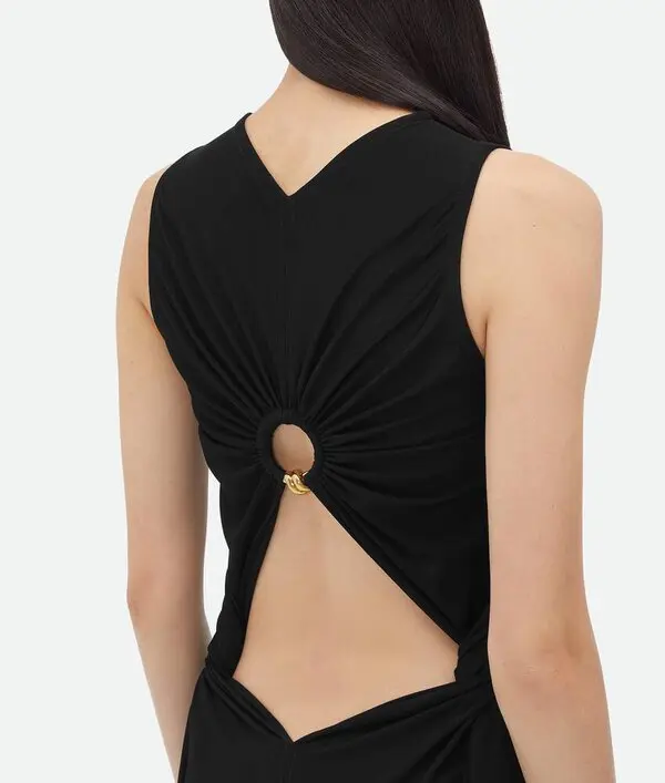Bottega Veneta Sleeveless Maxi Dress With Knotted Detail