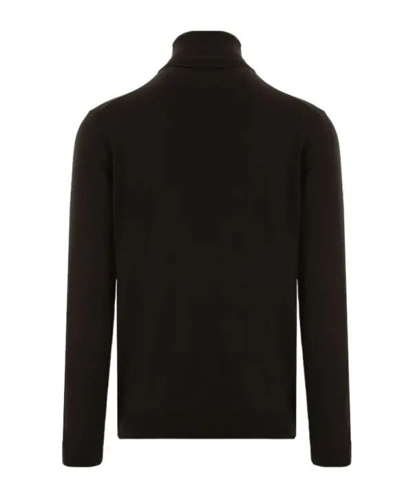 ROBERTO COLLINA Merino Turtleneck Knitwear - Black