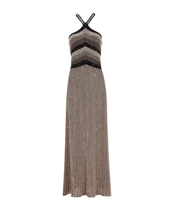 D.exterior Halterneck Maxi Dress