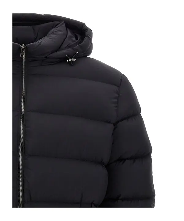 Herno Logo Plaque Padded Jacket - Black