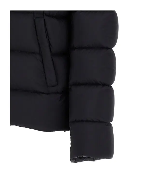 Herno Logo Plaque Padded Jacket - Black