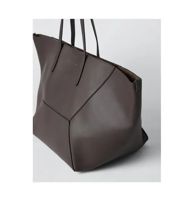 Brunello Cucinelli Monili Shopping Bag With Top Handles
