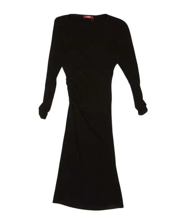 Max Mara Salvo Ruched Detailed Midi Dress