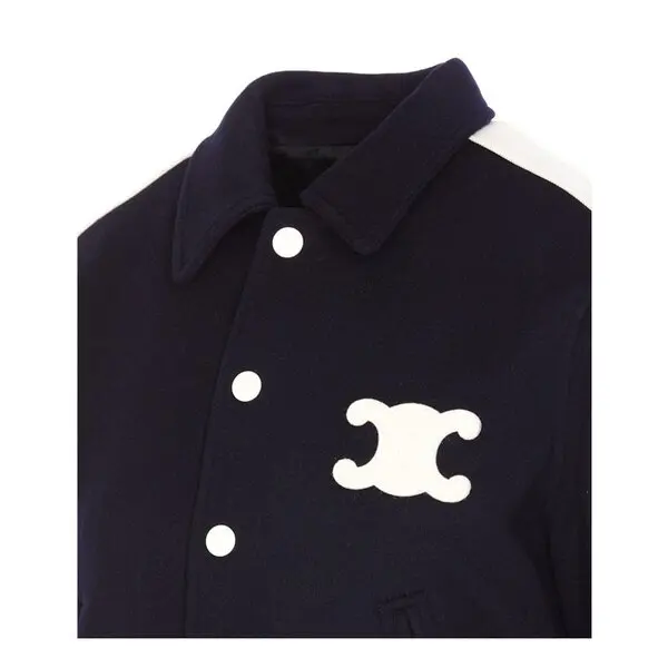 Celine Triomphe Double Face Cashmere Teddy Jacket