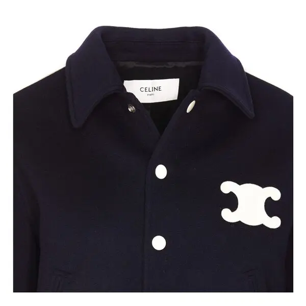 Celine Triomphe Double Face Cashmere Teddy Jacket