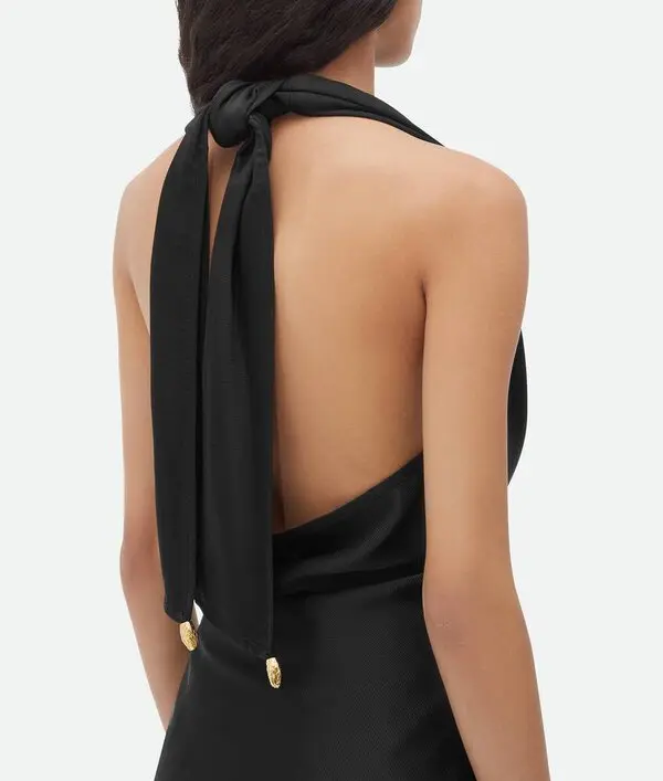 Bottega Veneta Fluid Draped Halter Top