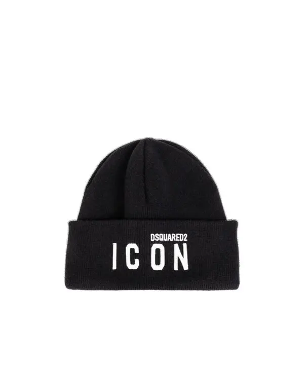 Dsquared2 Icon Logo Beanie - Black