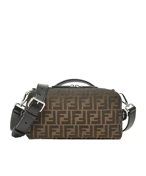 Fendi Ff Jacquard Eclissi Siesta Small Clutch Bag - Brown
