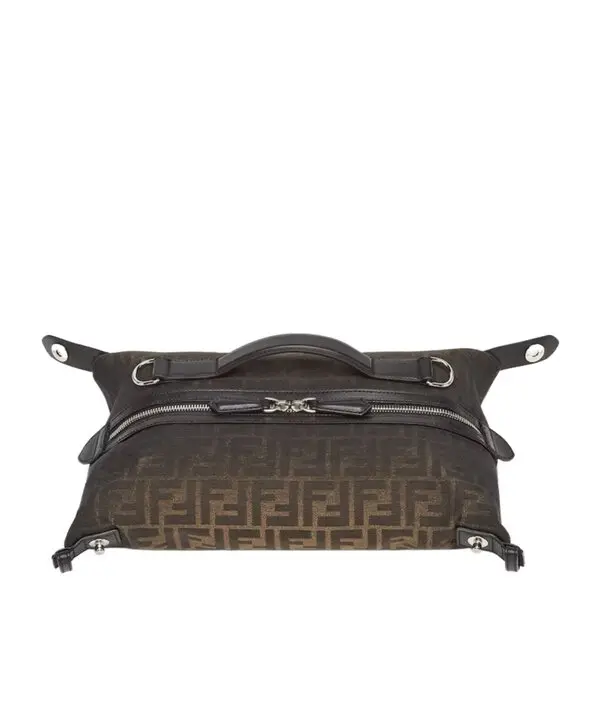 Fendi Ff Jacquard Eclissi Siesta Small Clutch Bag