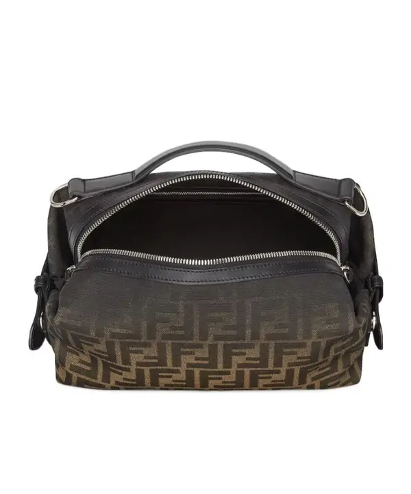 Fendi Ff Jacquard Eclissi Siesta Small Clutch Bag