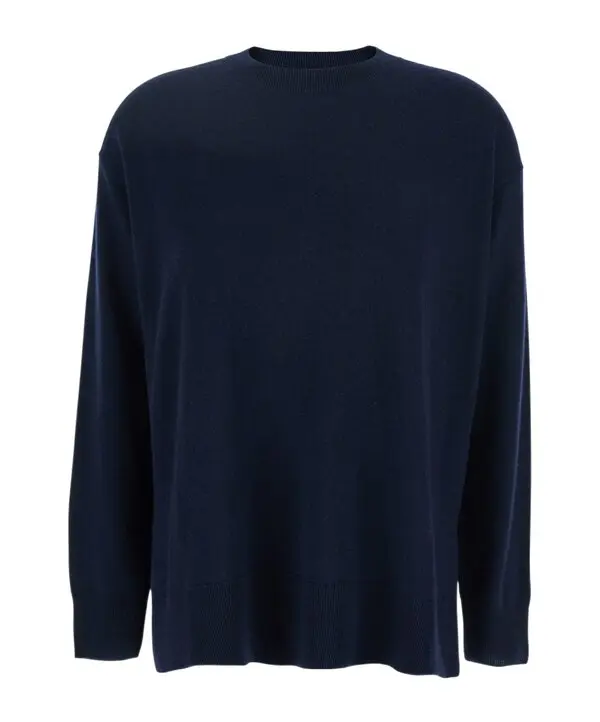 Max Mara Crewneck Long-sleeved Jumper - Blue